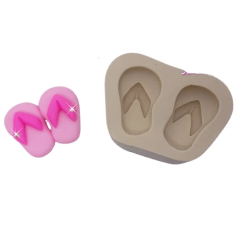 Molde de silicona - Mini Chanclas Verano - Simone Moldes – Crea con ...