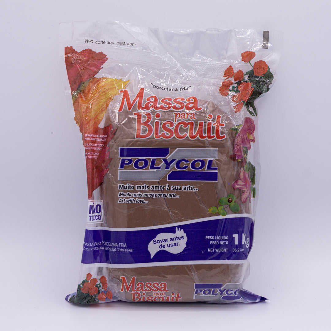 Polycol - Porcelana fría 1kg - Color Marrón – Crea con Porcelana Fría